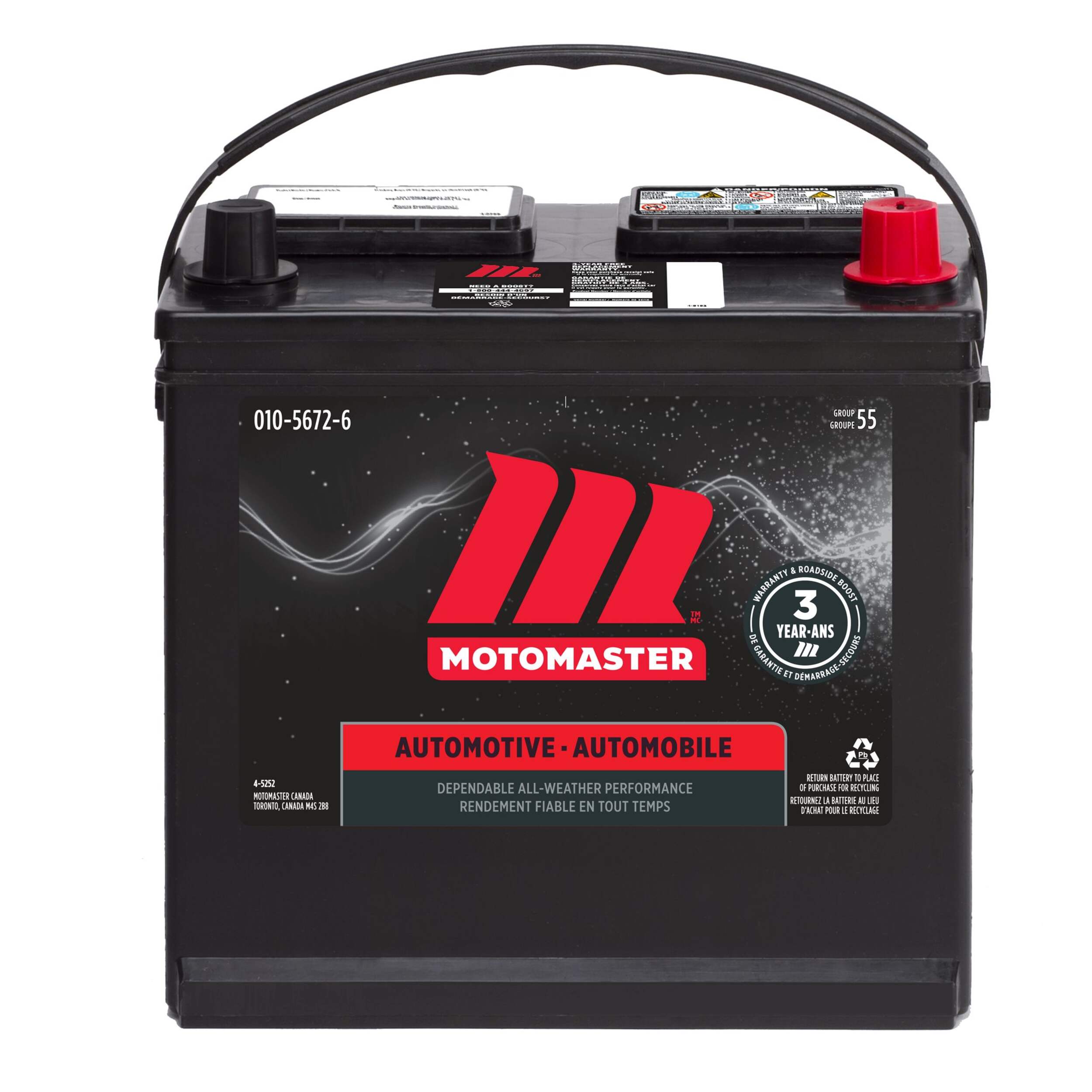 MOTOMASTER Group Size 55 Battery, 540 CCA | Canadian Tire