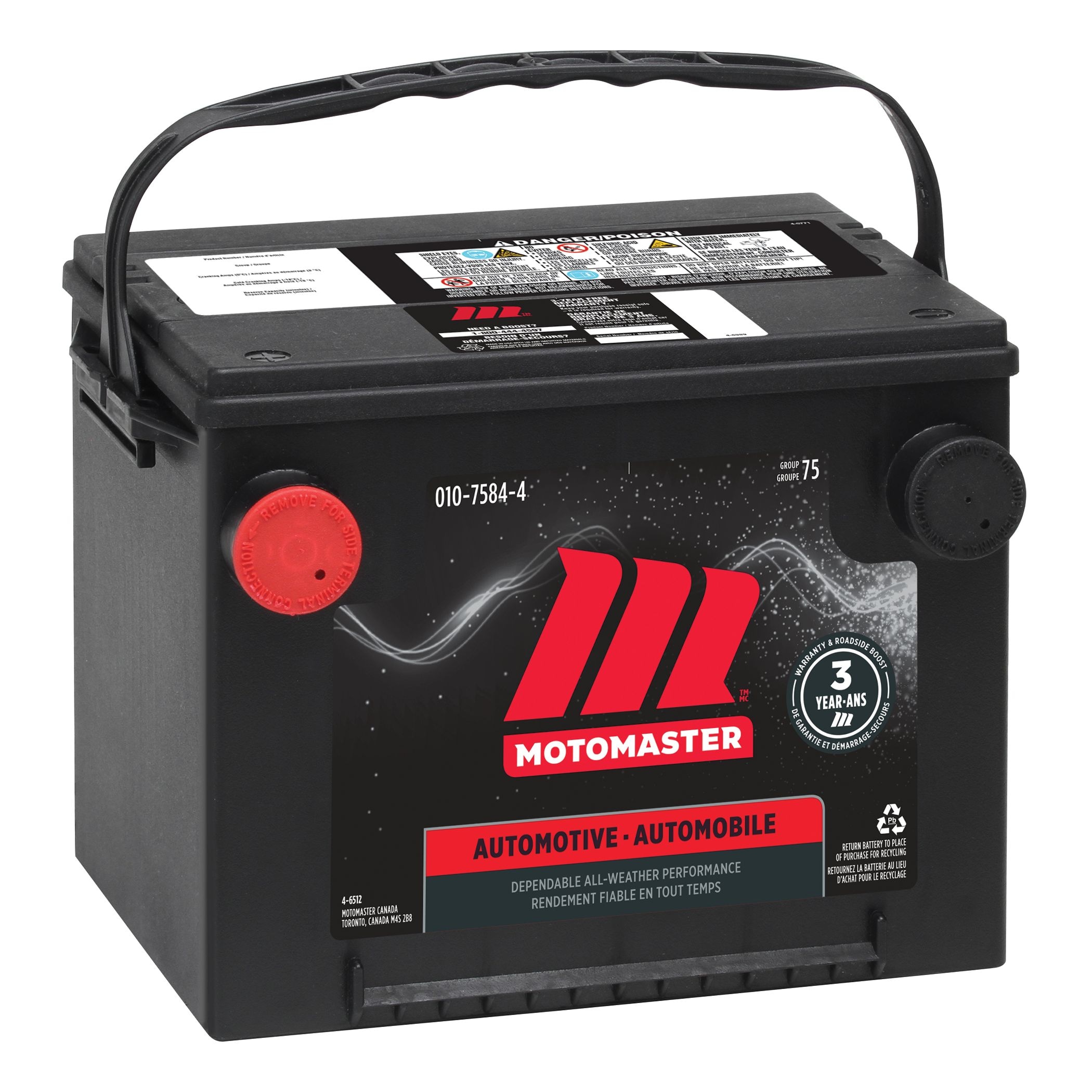 MOTOMASTER Group Size 75 Battery, 650 CCA | Canadian Tire