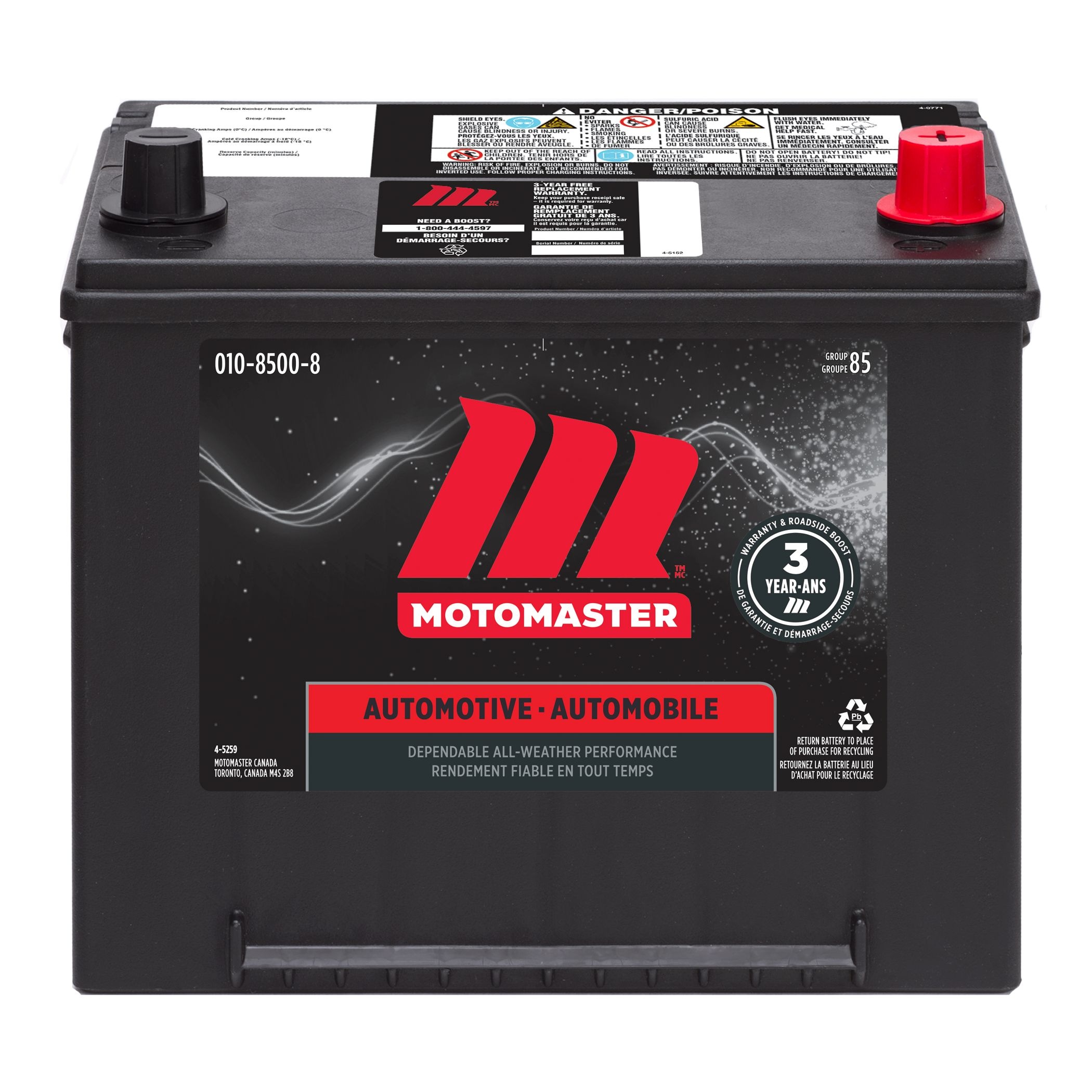 MOTOMASTER Group Size 85 Battery, 650 CCA | Canadian Tire