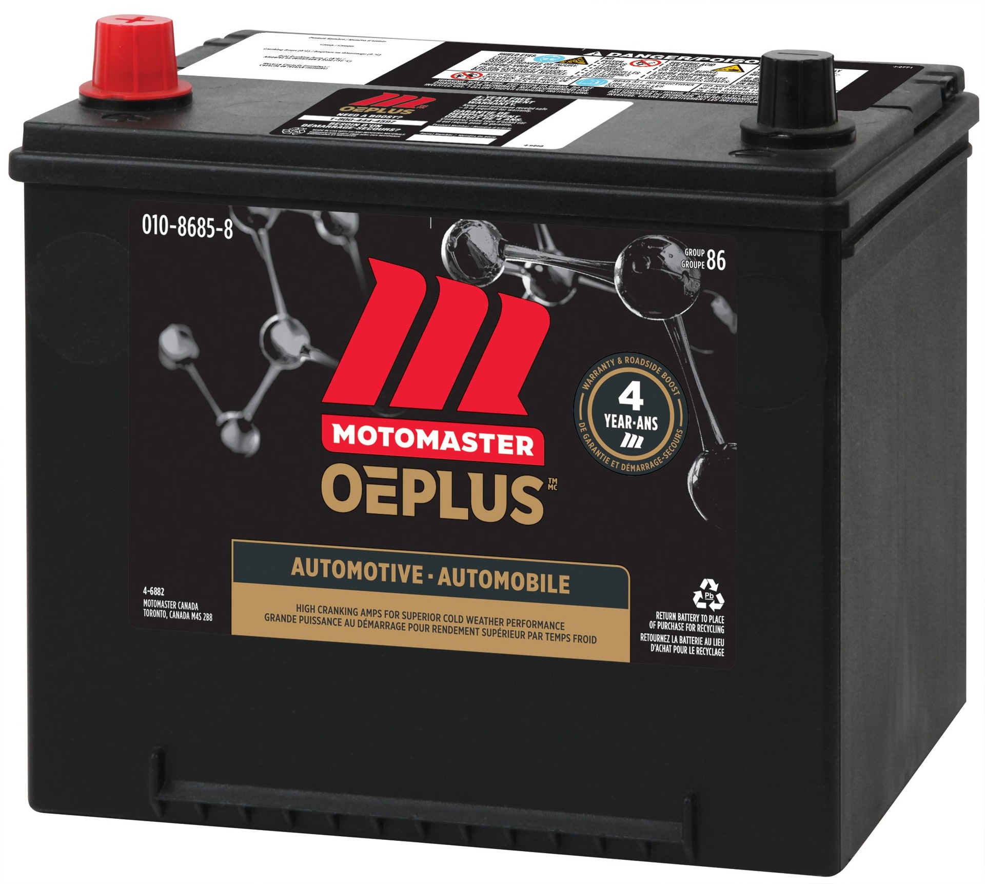 MOTOMASTER OEPLUS Group Size 86 Battery, 690 CCA | Canadian Tire