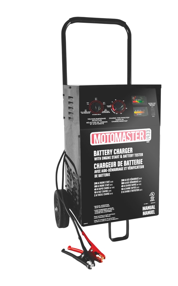 MotoMaster 40/10/2A Battery Charger with 200A Engine Start | Canadian Tire