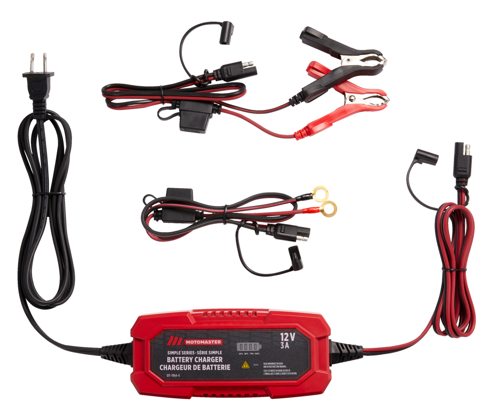 MotoMaster Simple Series Smart Battery Charger/Maintainer, Fully ...