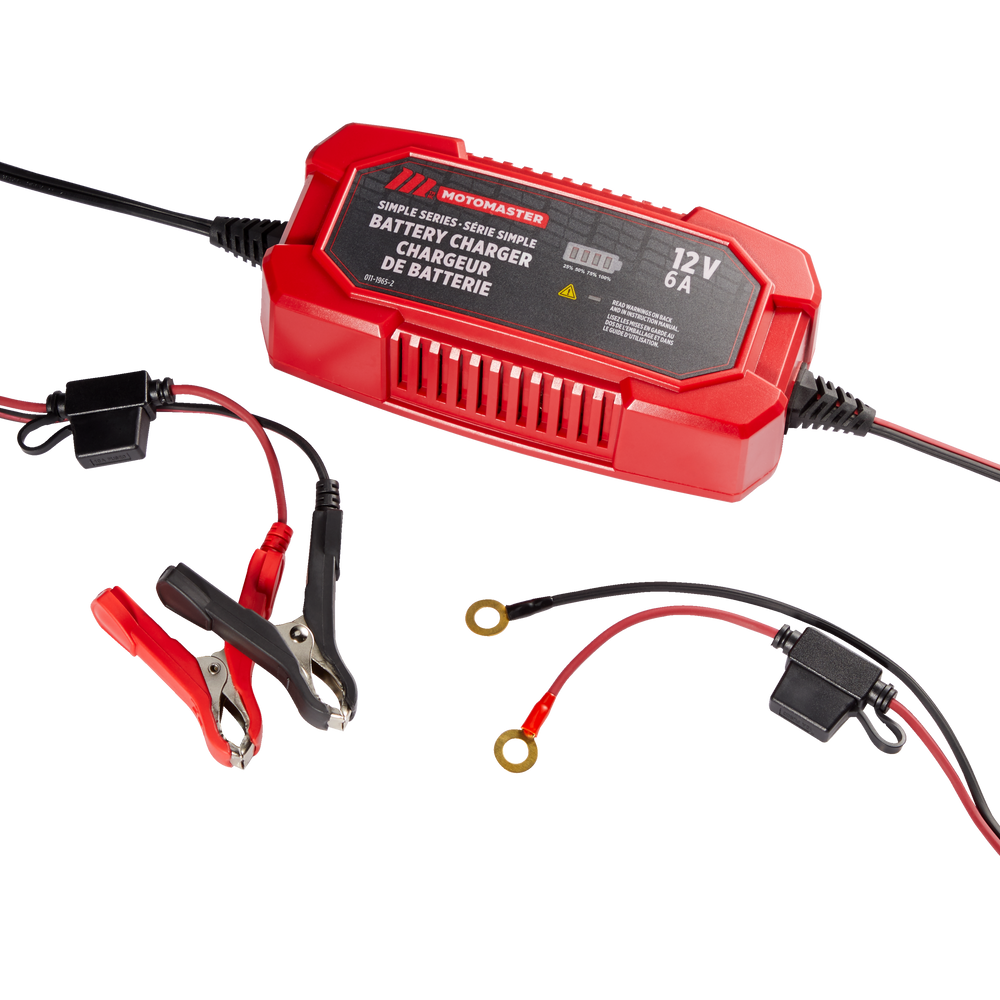 MotoMaster Simple Series Smart Battery Charger/Maintainer, Fully ...