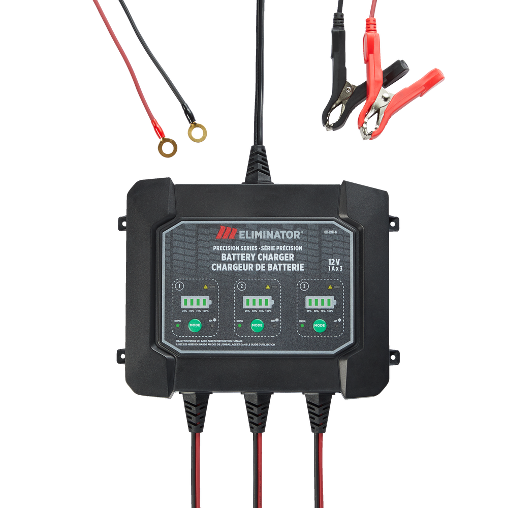 MotoMaster Eliminator Precision Series 3-Bank Smart Battery Charger ...