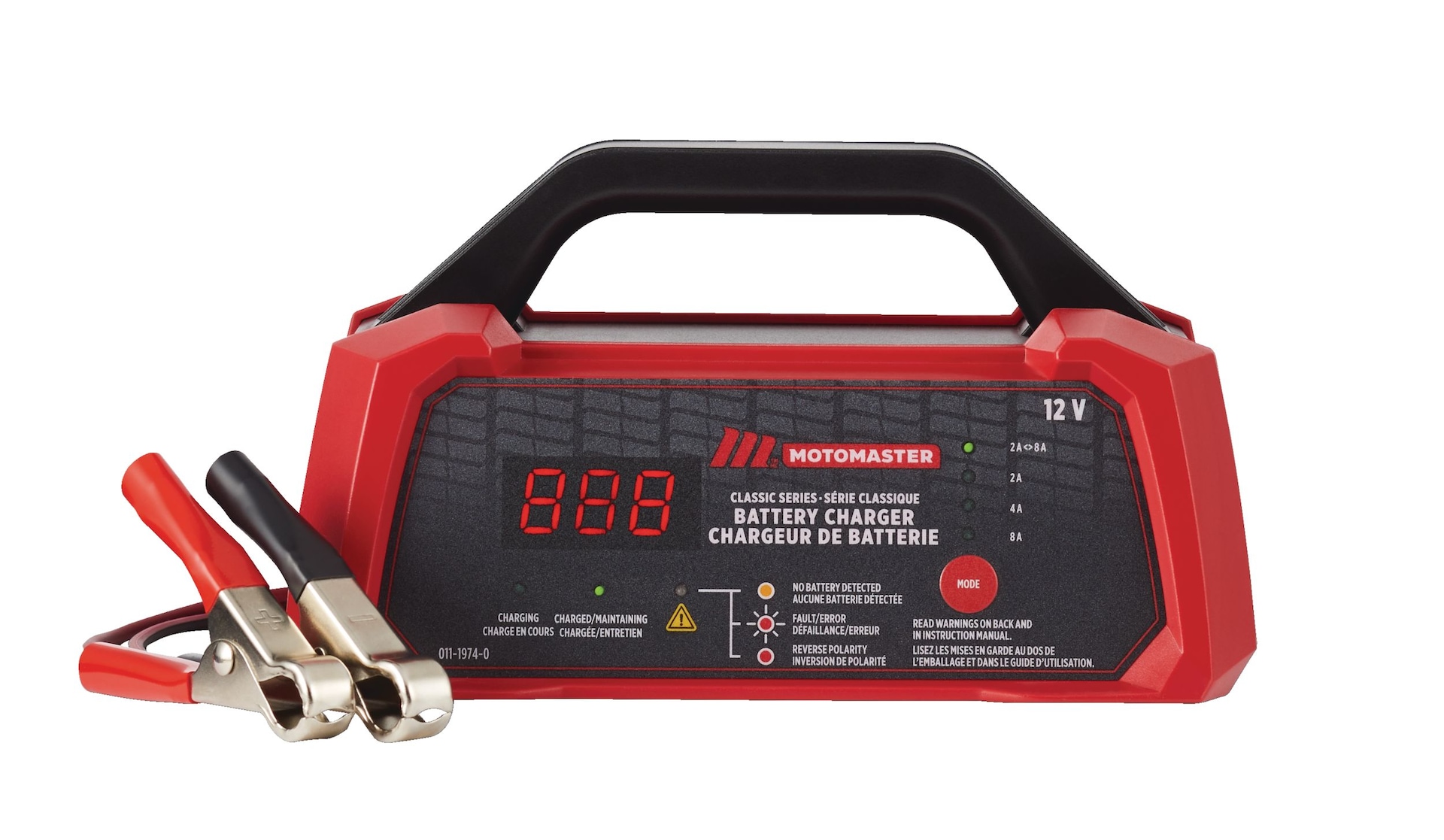 MotoMaster Classic Series Smart Battery Charger/Maintainer, Fully ...