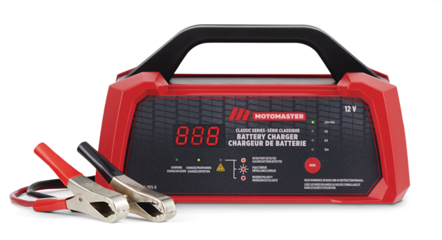 MotoMaster Classic Series Smart Battery Charger/Maintainer, Fully ...