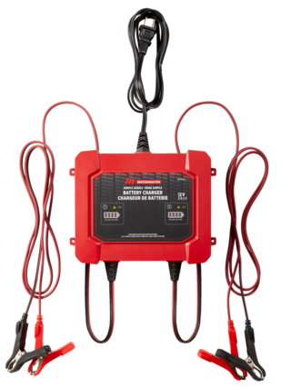 MotoMaster Simple Series 2-Bank Smart Battery Charger/Maintainer, 2x2 ...