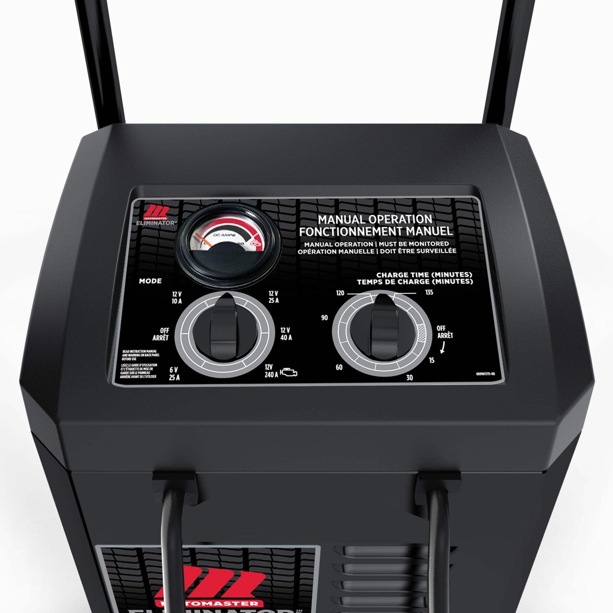 MotoMaster Eliminator Workshop Series Wheeled Battery Charger, Manually ...