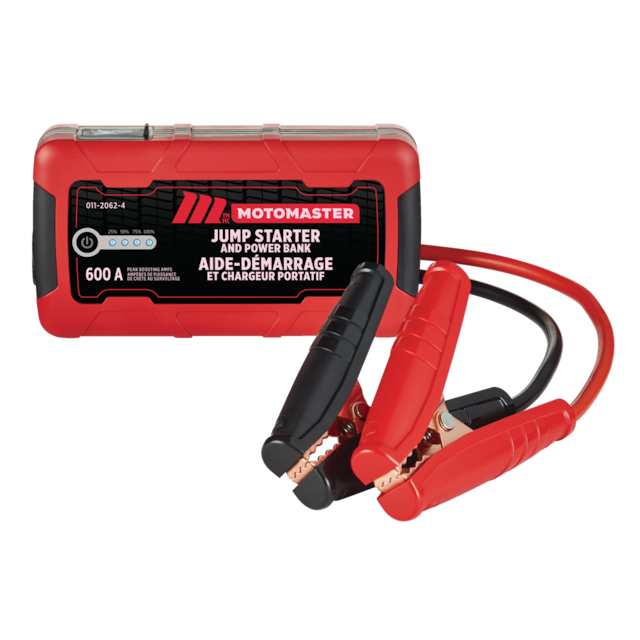MotoMaster Booster Pack/Jump Starter & USB Power Bank, Lithium-ion, 600 ...