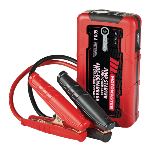 MotoMaster Booster Pack/Jump Starter & USB Power Bank, Lithium-ion, 600 ...