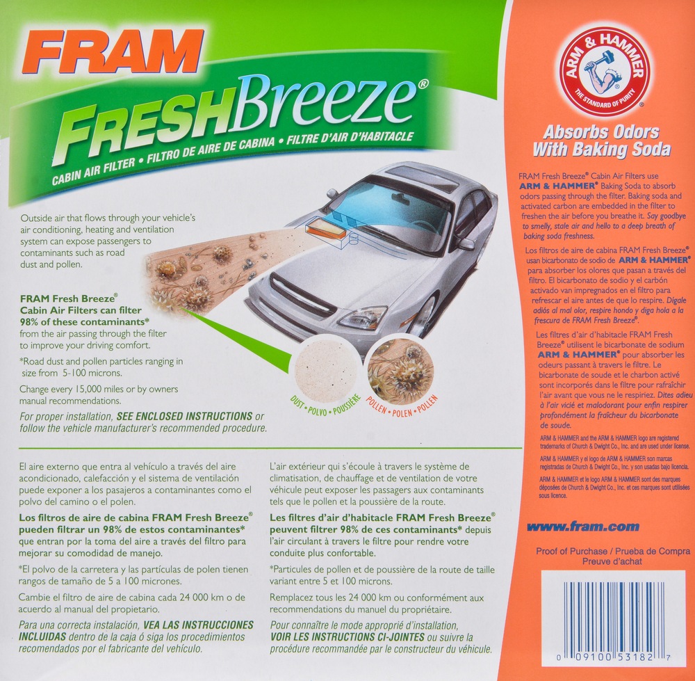 FRAM Fresh Breeze Cabin Air Filter | Canadian Tire