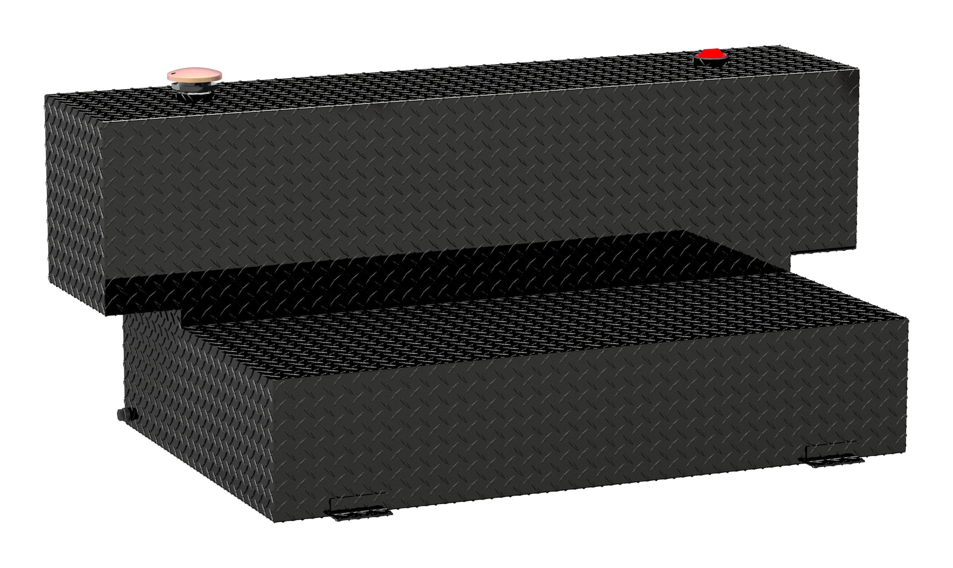 UWS TT-100HH-B Hammerhead Style L-Shape Aluminum Transfer Tank, Black ...