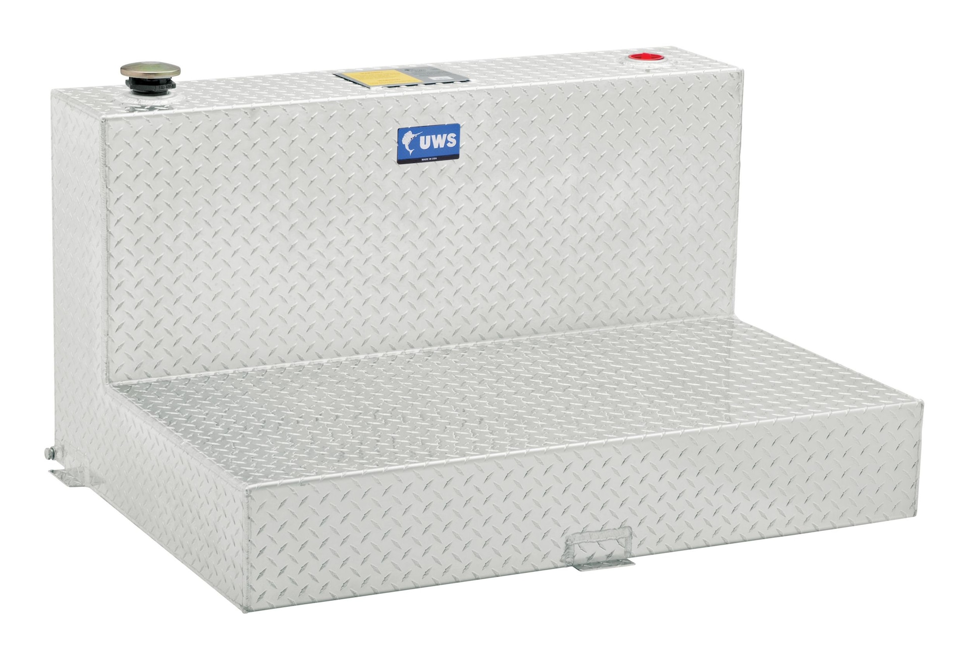 UWS TT-100-L-T-P L-Shape Bright Aluminum Transfer Tank, 100-Gallon ...