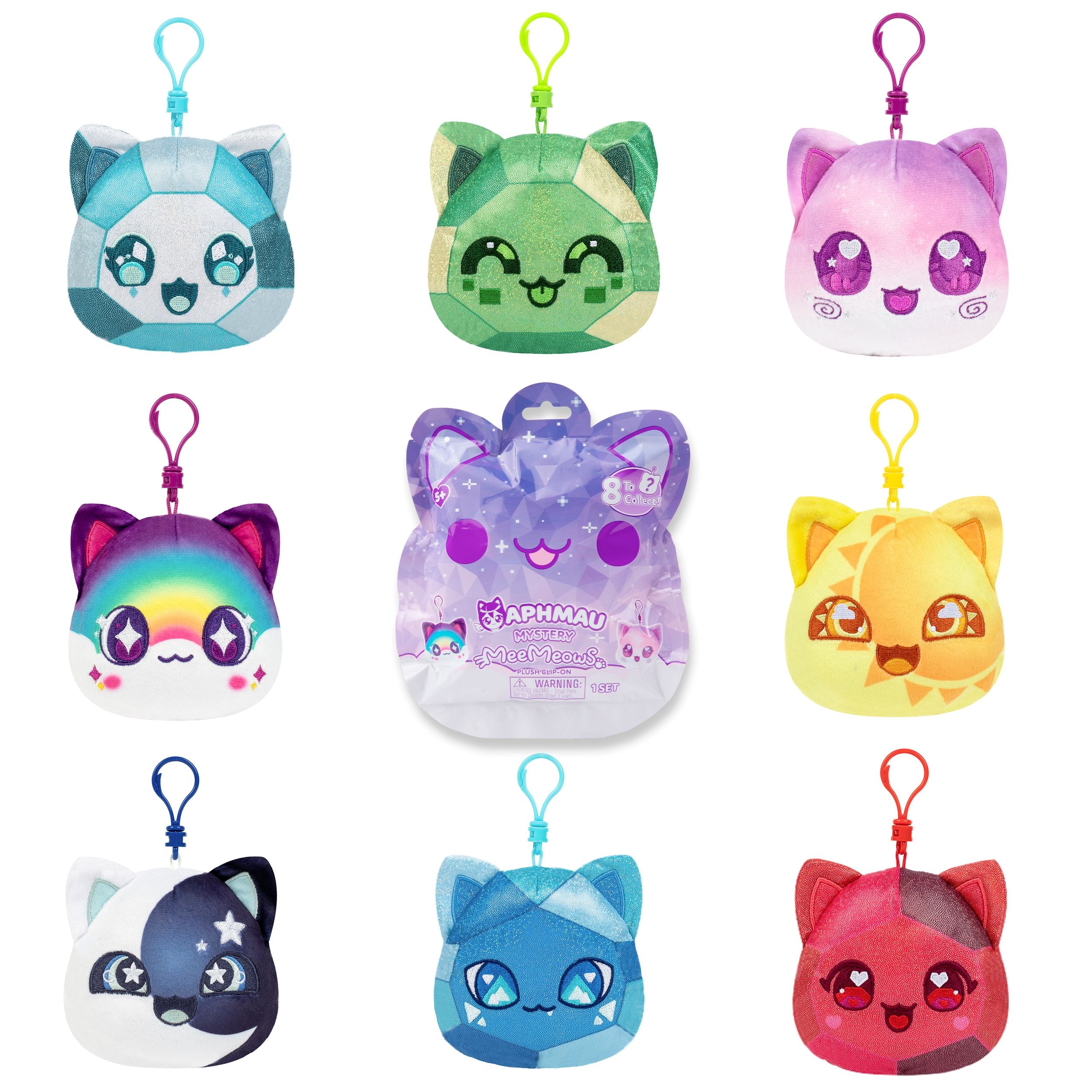 Aphmau Catface Plush Clip-Ons Blind Pack | Party City