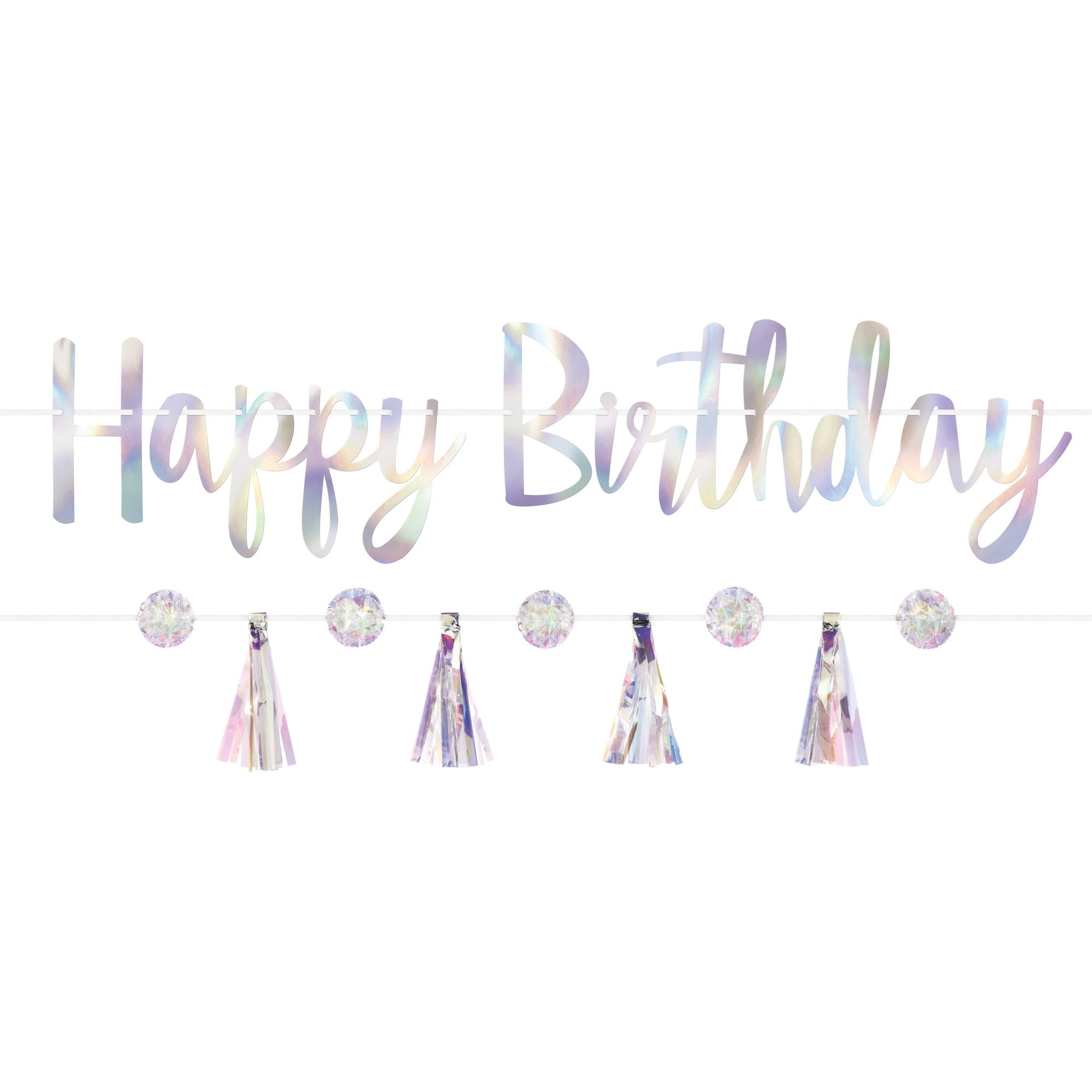 Iridescent Luminous Birthday Banner Kit | Canadian Tire