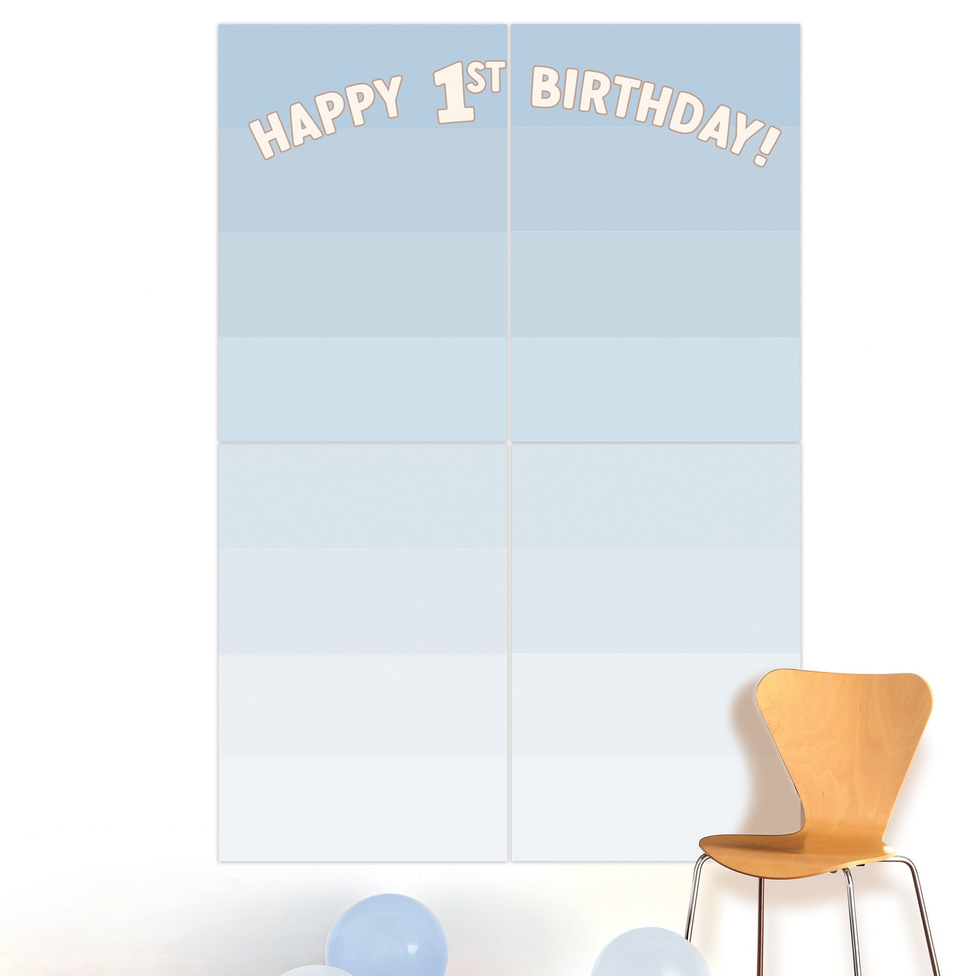 Happy 1st Birthday Scene Setter, 1st Birthday Backdrop for Birthday ...