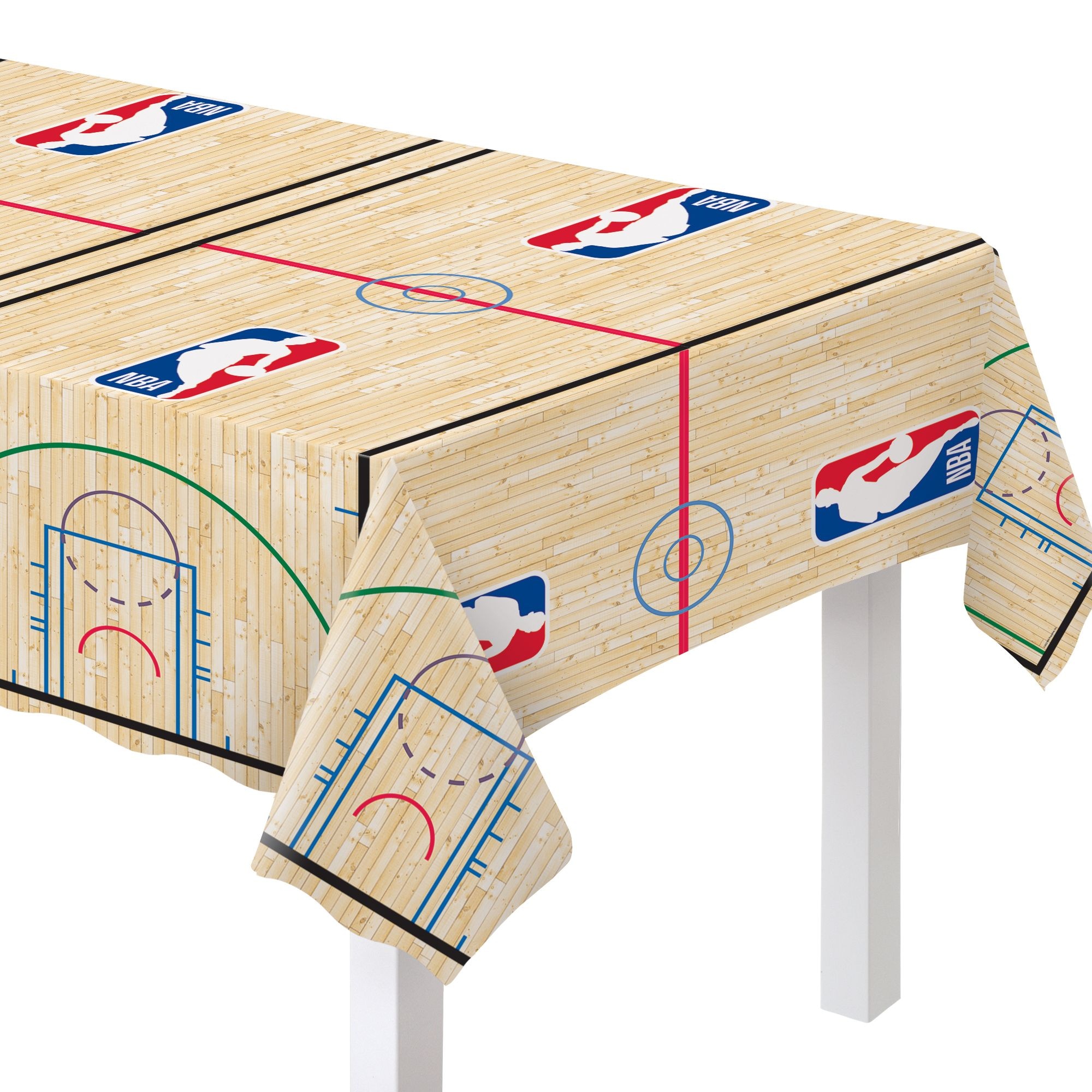 Wilson NBA Basketball Plastic Table Cover, 54 x 102-in | Party City