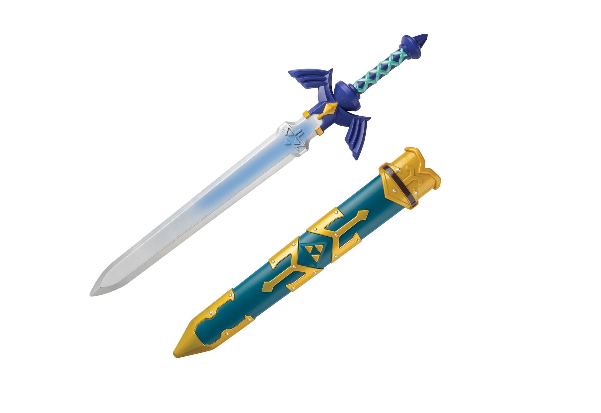 Nintendo The Legend of Zelda Link Sword Weapon, Blue/Gold, 26-in ...