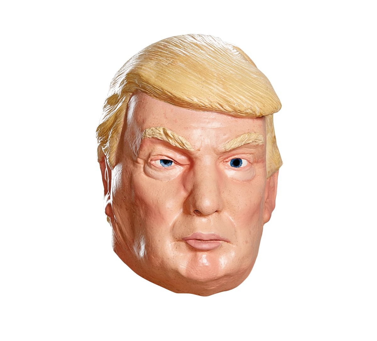 Donald Trump President Face Mask with Hair, Beige/Yellow, One Size ...