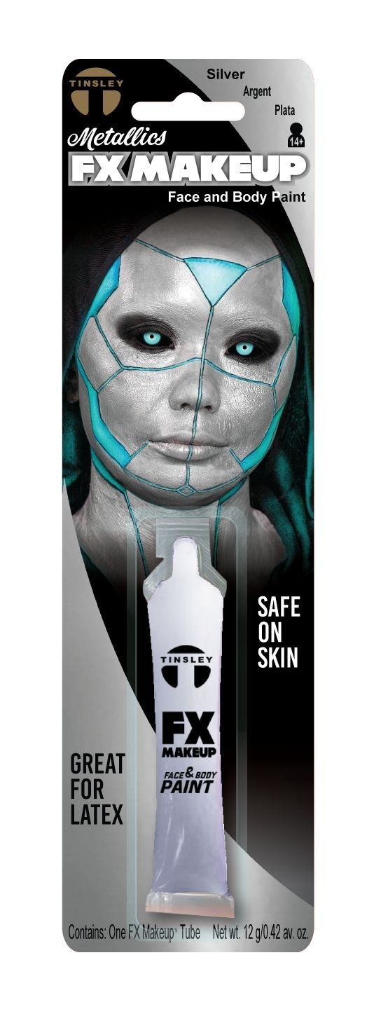 Tinsley Transfers FX Special Effects Face & Body Paint Makeup, Metallic ...