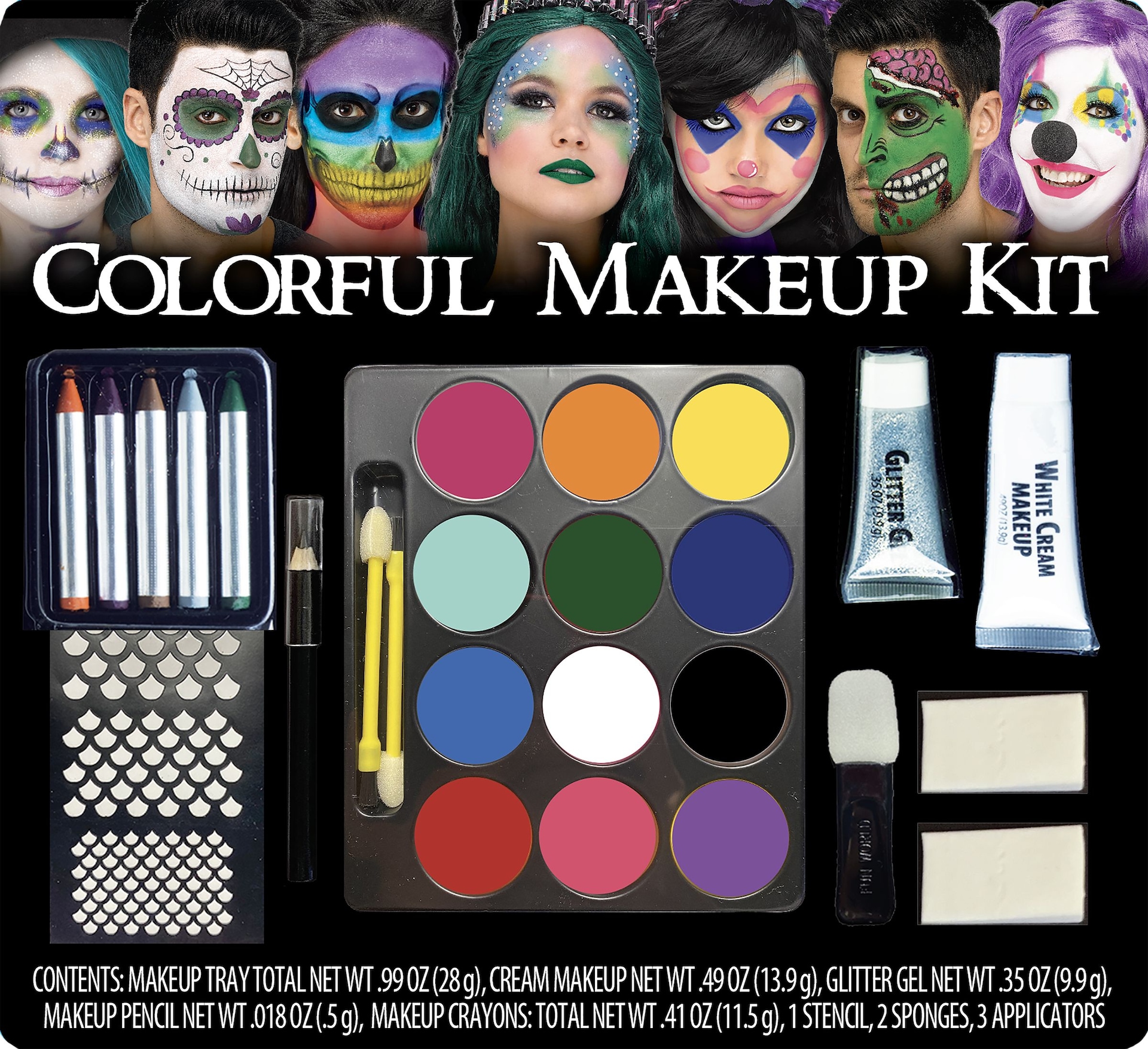 Colourful Colossal Makeup Kit, Costume Accessory for Halloween | Party City