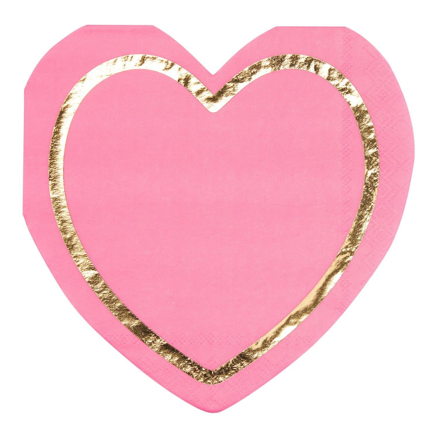 Valentines Love Notes Die Cut Heart Lunch Napkins, 6.5-in, 16-pk ...