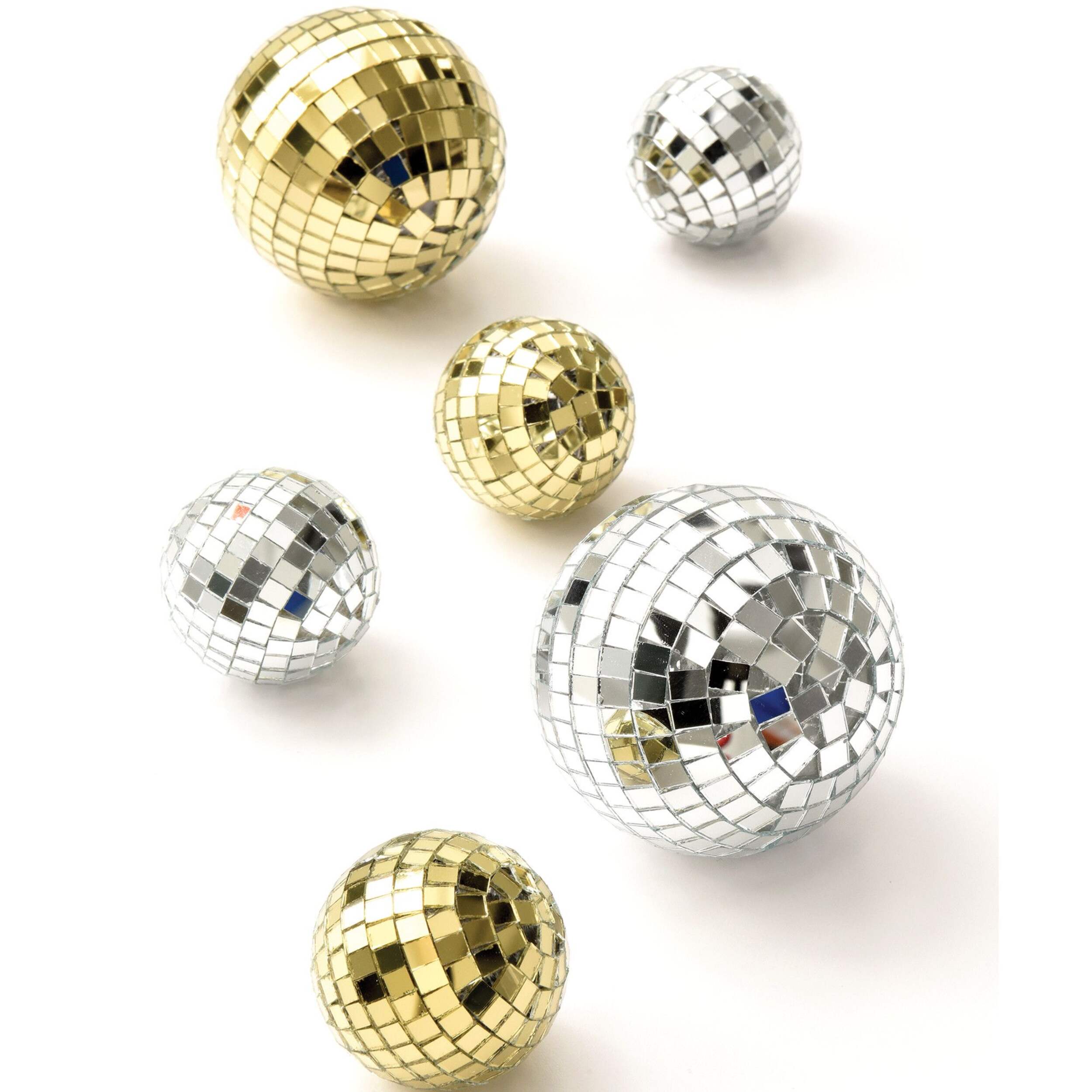 Assorted Disco Ball Set, 6-pk | Party City