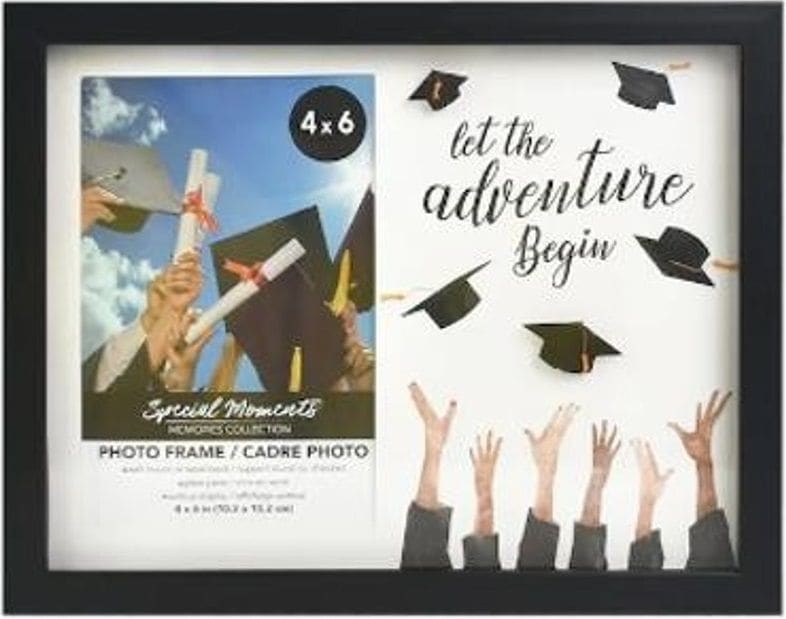 Grad Plastic Photo Frame, Black | Party City