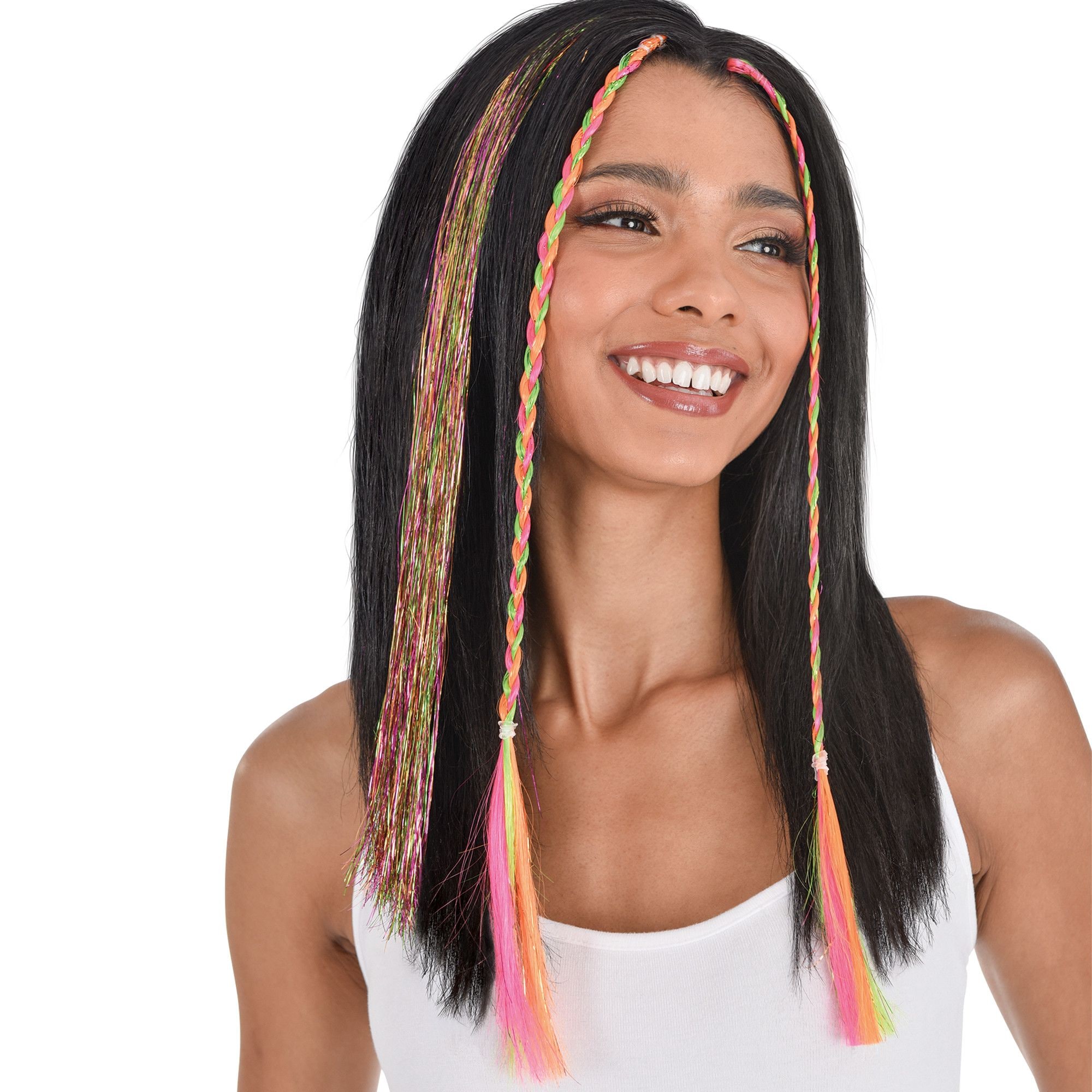 Tinsel Hair Extensions | Party City