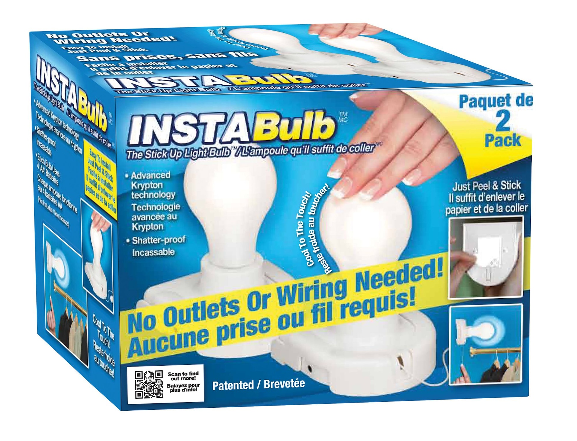 InstaBulb™ Stick Up Light Bulb, 2-pk | Canadian Tire