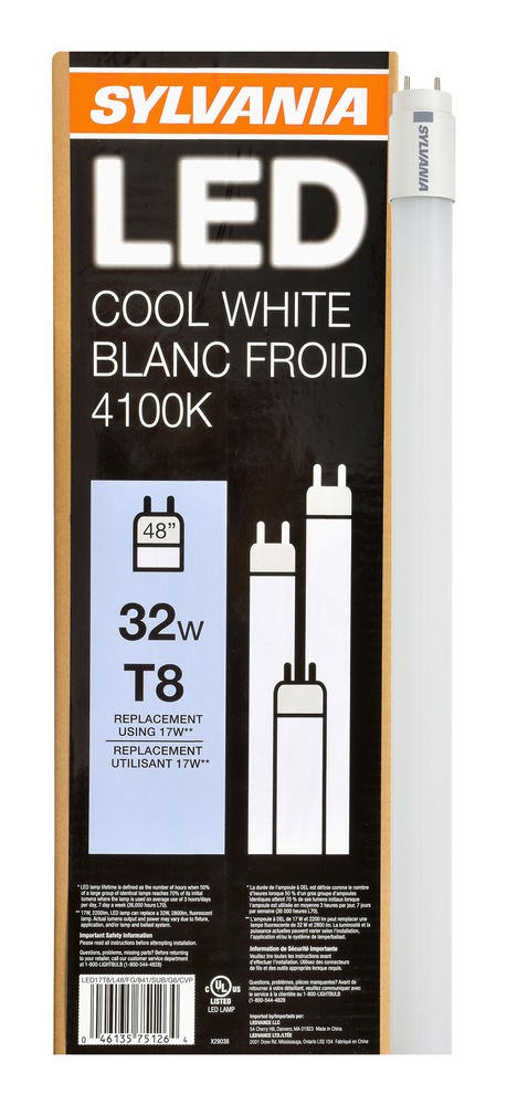 Sylvania LED T8 Bulb, Cool White, 4-ft | Canadian Tire