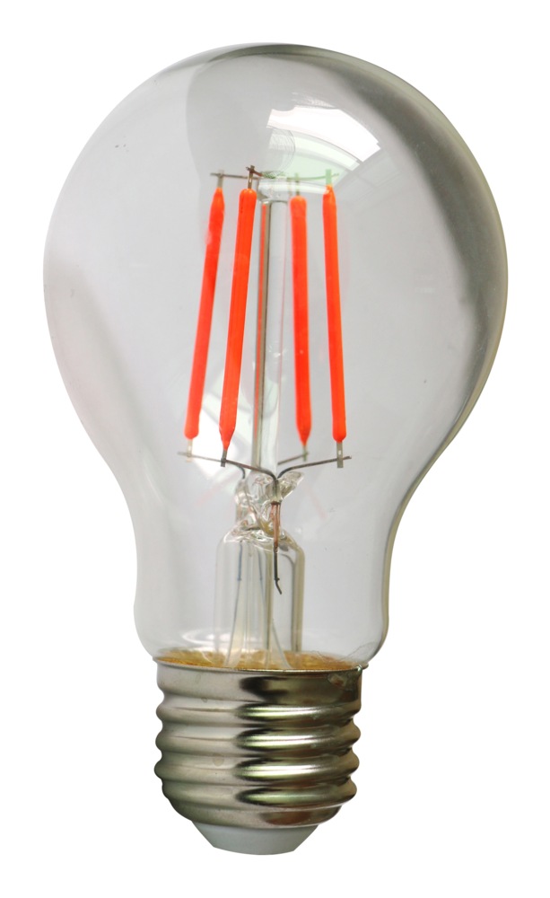 NOMA A19 E26 Base Indoor Non-Dimmable LED Light Bulb, Red, 40W ...