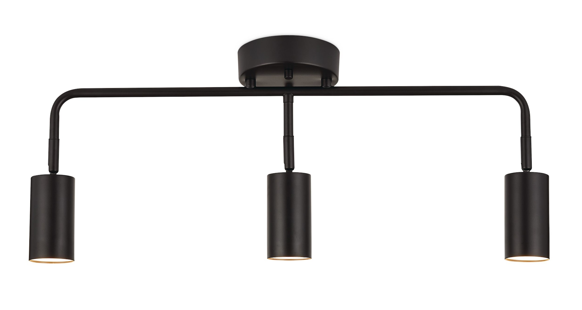 CANVAS Emerson 3-Light Integrated LED Track Light FIxture, Black ...