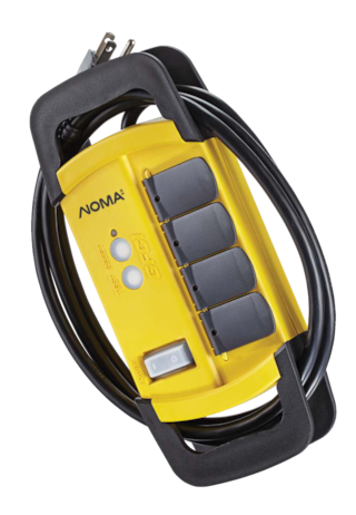 Mastercraft 4-Outlet GFCI Power Bar with 6-ft Cord, Circuit Breaker and ...