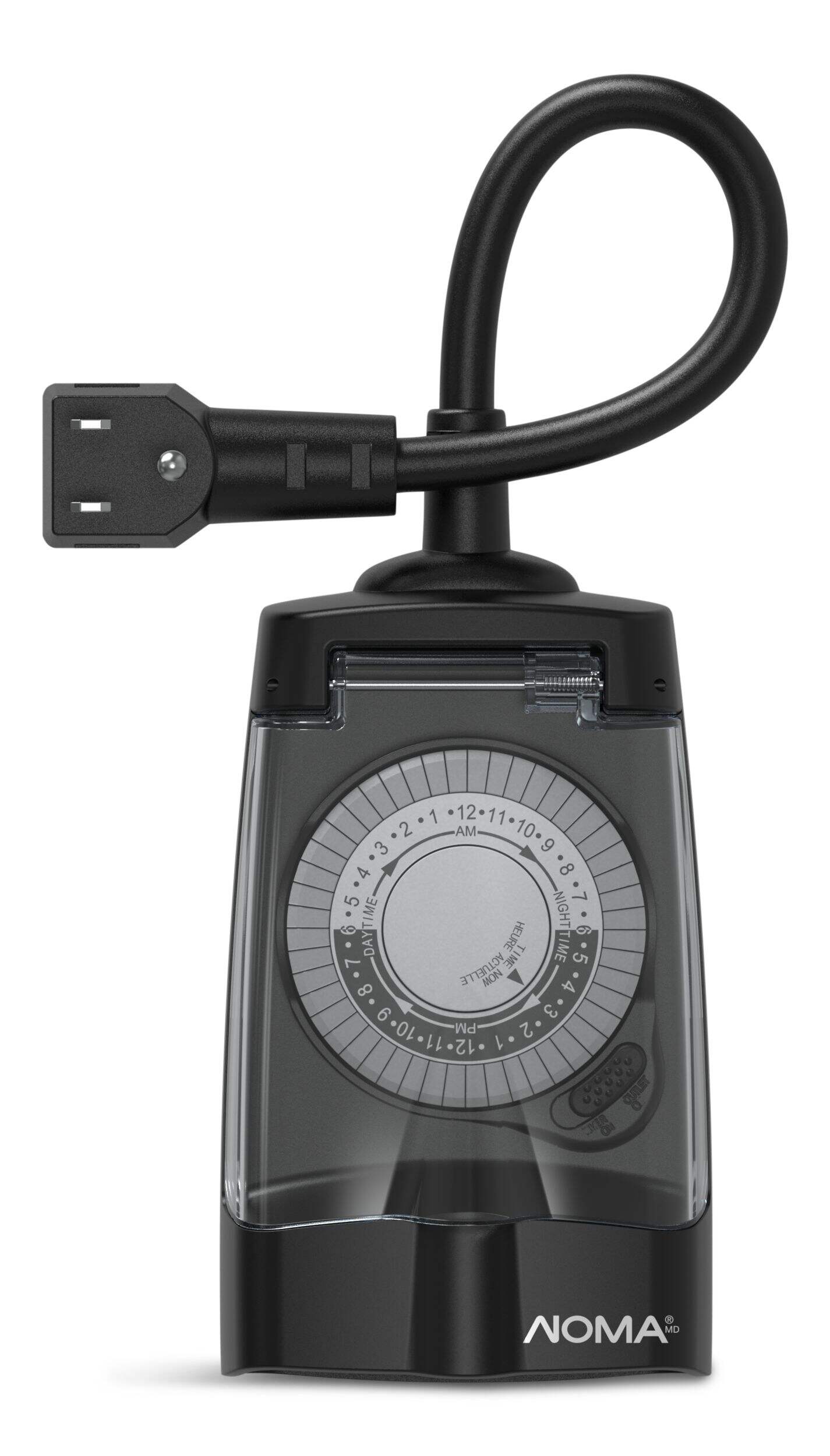 NOMA 24 Hour Outdoor Mechanical Timer, 24 Programmable settings, 2 ...
