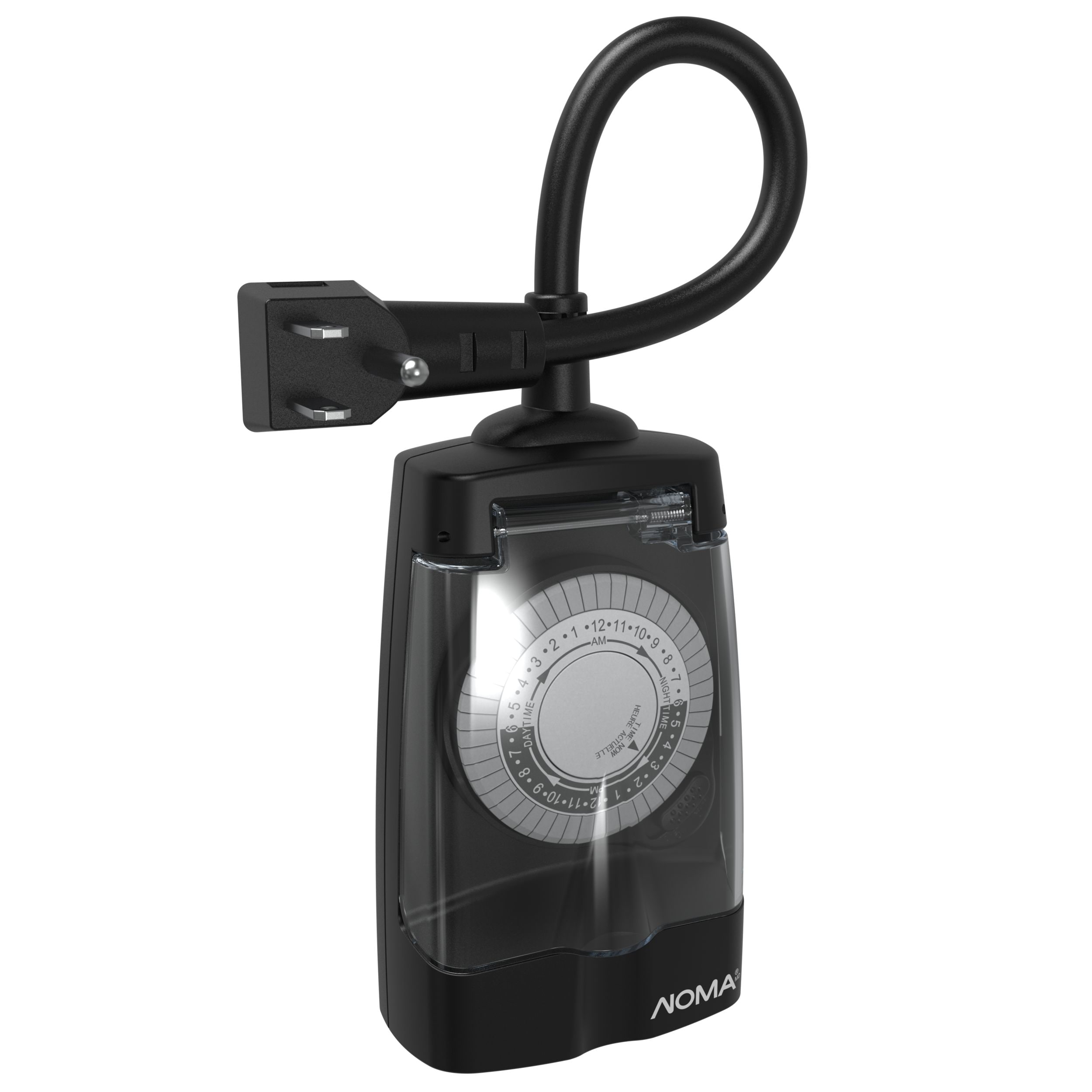 NOMA 24 Hour Outdoor Mechanical Timer, 24 Programmable settings, 2 ...