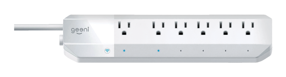 Geeni 6-Outlet Smart Wifi Power Bar with Surge Protector, 3-ft Cord ...