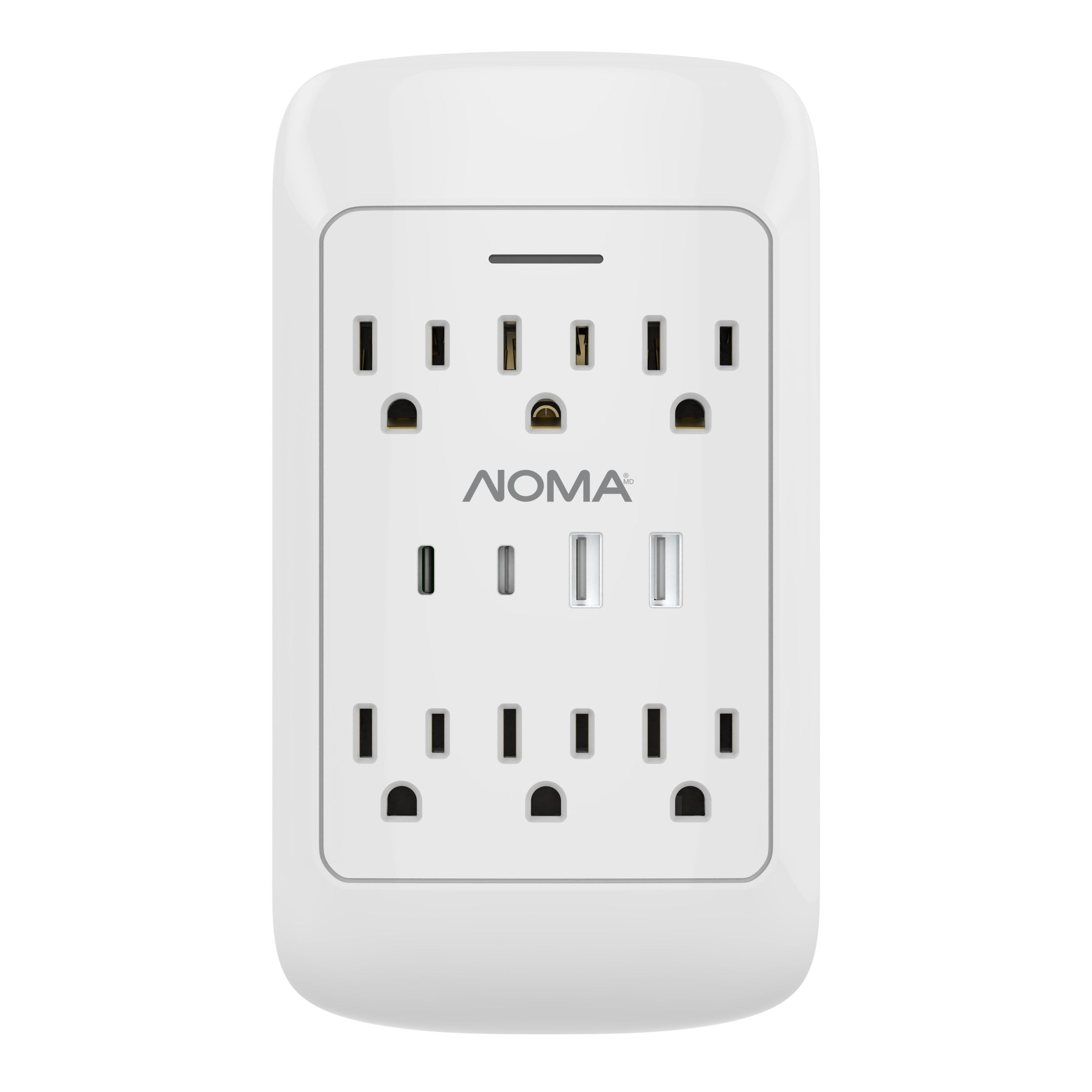 NOMA 6-Outlet Wall Block with 2 USB-A & USB-C Charging Ports | Canadian ...