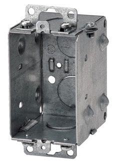 Boîte groupable Hubbell 1104KBAR avec pattes encastrées et entrée ...