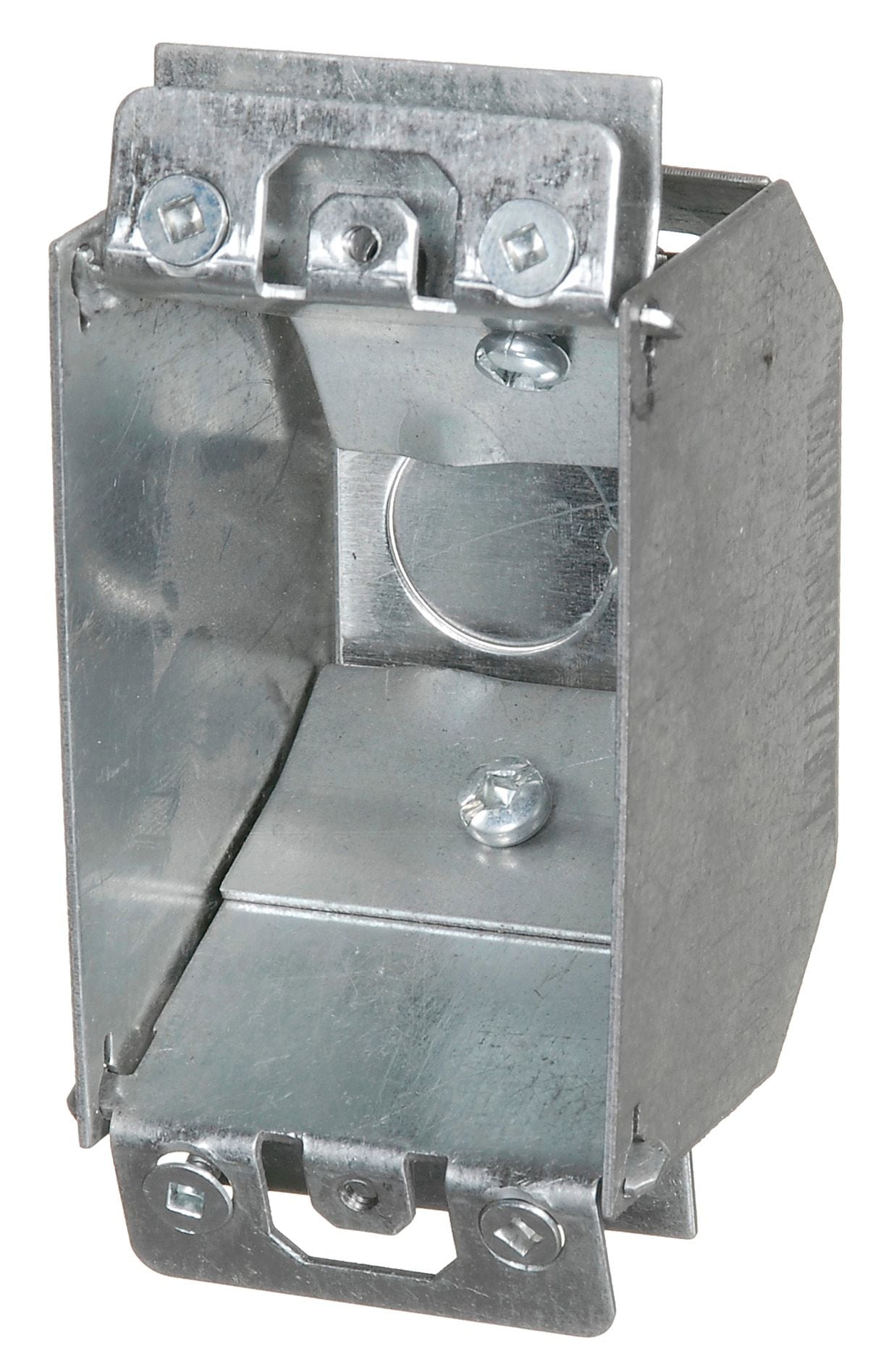 Rework Gangable Device Box with Flush Ears, Knockout, 2.5-in Deep, 12.5 ...