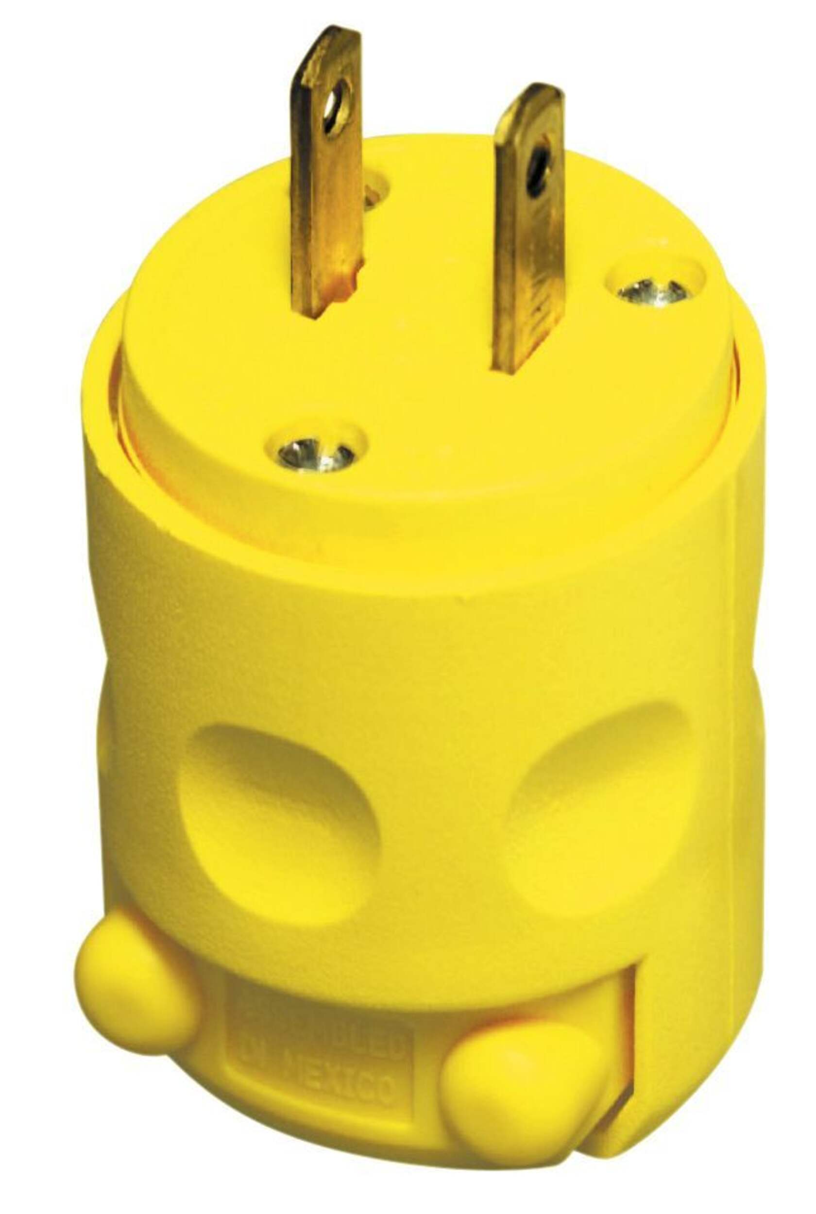 Leviton 115PV-000 PVC Plug, 15 Amp, 125 Volt, Non Grounding ...