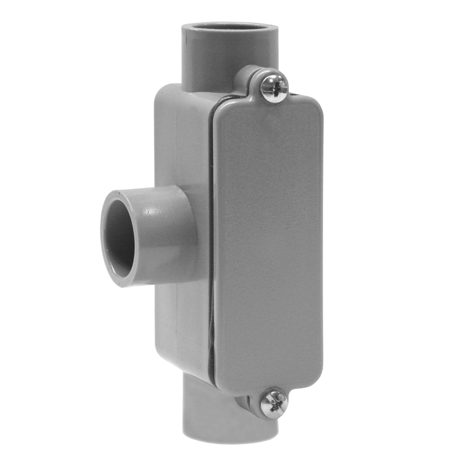 Leviton 37032-714 PVC T-Shaped Conduit Body for Three Directions ...