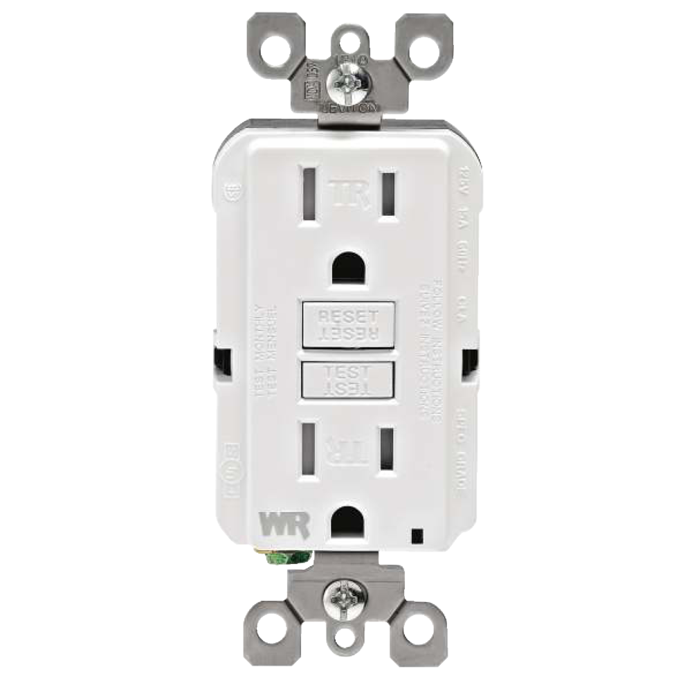 Réceptacle/prise DDFT inviolable Leviton GFWT1-762 SmartlockPro ...