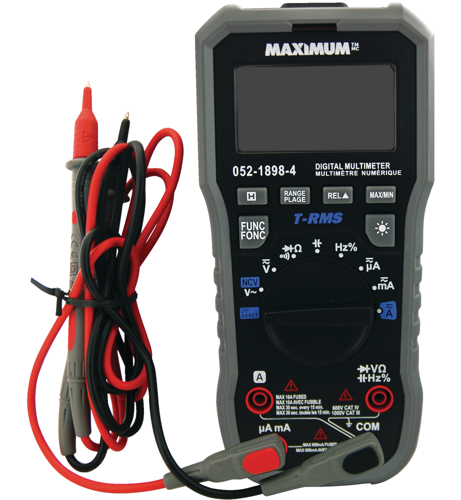 MAXIMUM Digital Multimeter with True RMS for Accurate AC/DC Reading ...