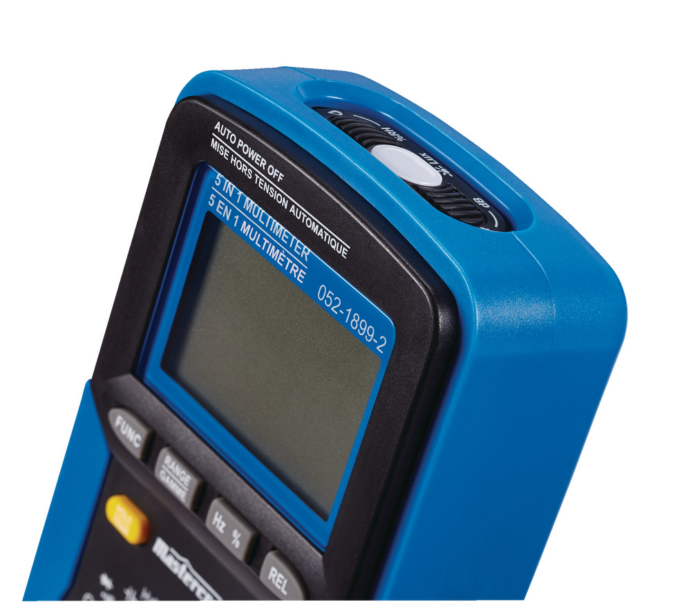 Mastercraft 5-in-1 Digital Multimeter, Measures AC/DC Voltage and ...