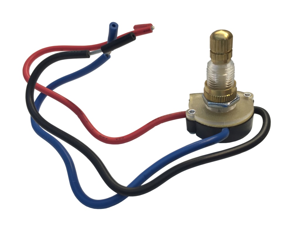 GARDNER BENDER GSW-62 Brass Rotary Triple Throw Switch, SPST, 2 Pole ...