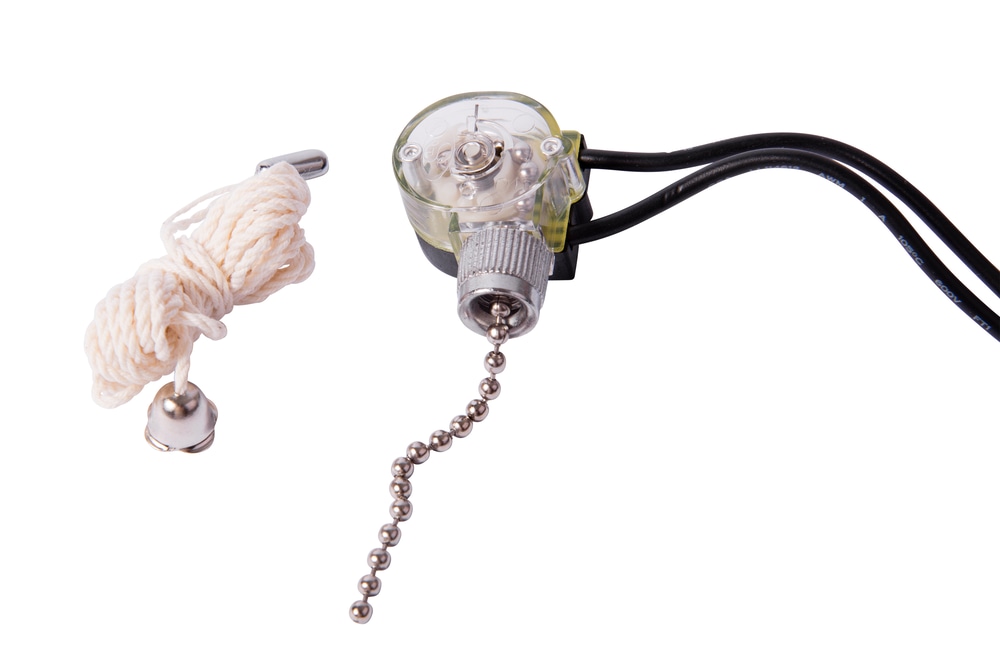 GARDNER BENDER GSW-31 SPST Single Circuit Pull-Chain Switch, Nickel ...