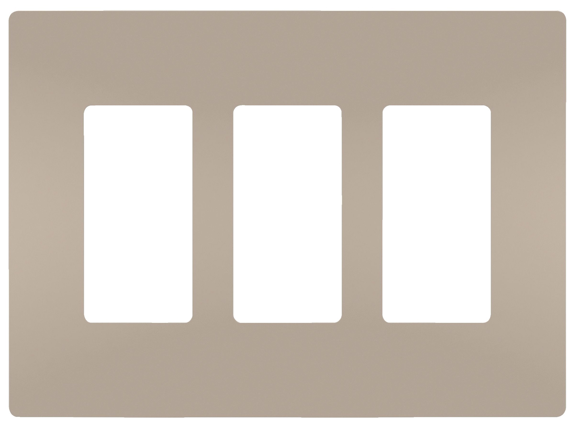 Legrand RWP263NICC6 Radiant Screwless Wallplate, 3 Gang, Nickel ...