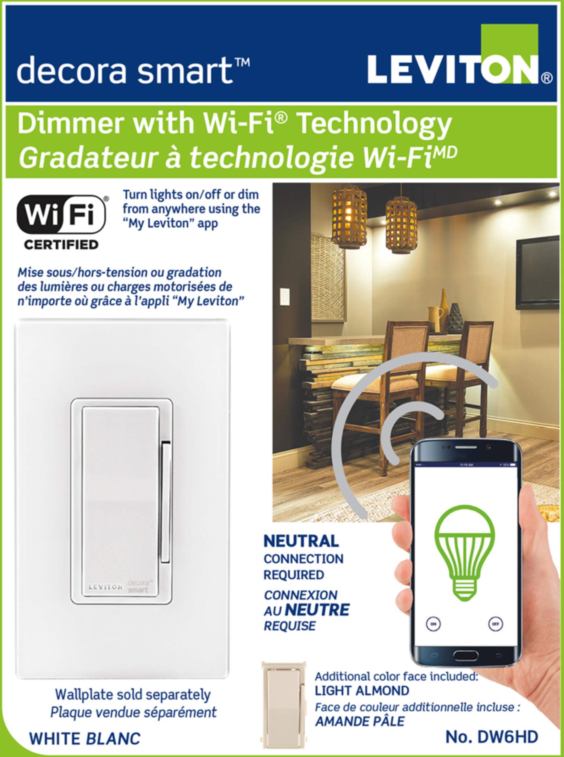 Leviton Decora Smart Dimmer with Wi-Fi Technology | Canadian Tire