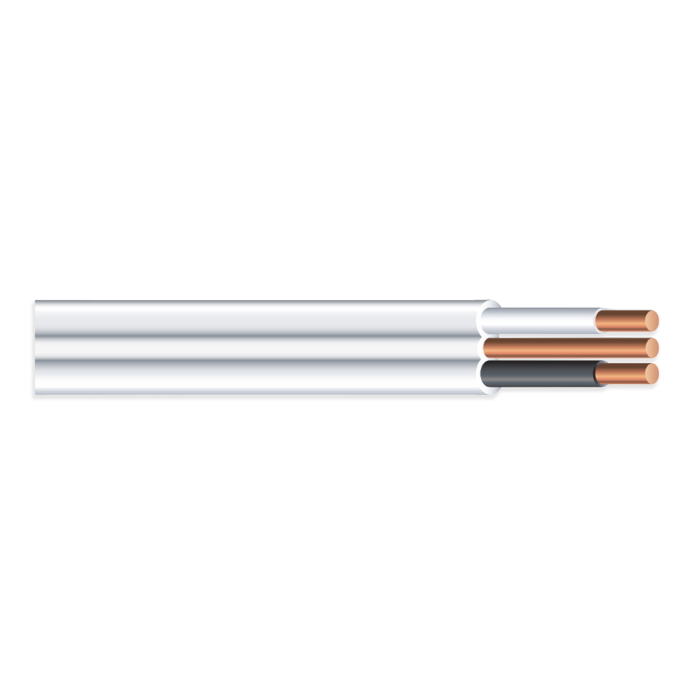 Câble Southwire Romex SIMpull NMD90, calibre 14-2, 300 V, blanc, 16 pi ...